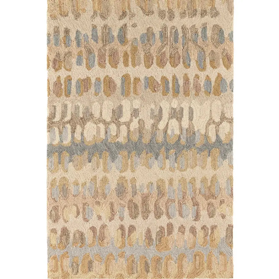 Paint Chip Natural Micro Hooked Wool Rug - Home Smith
